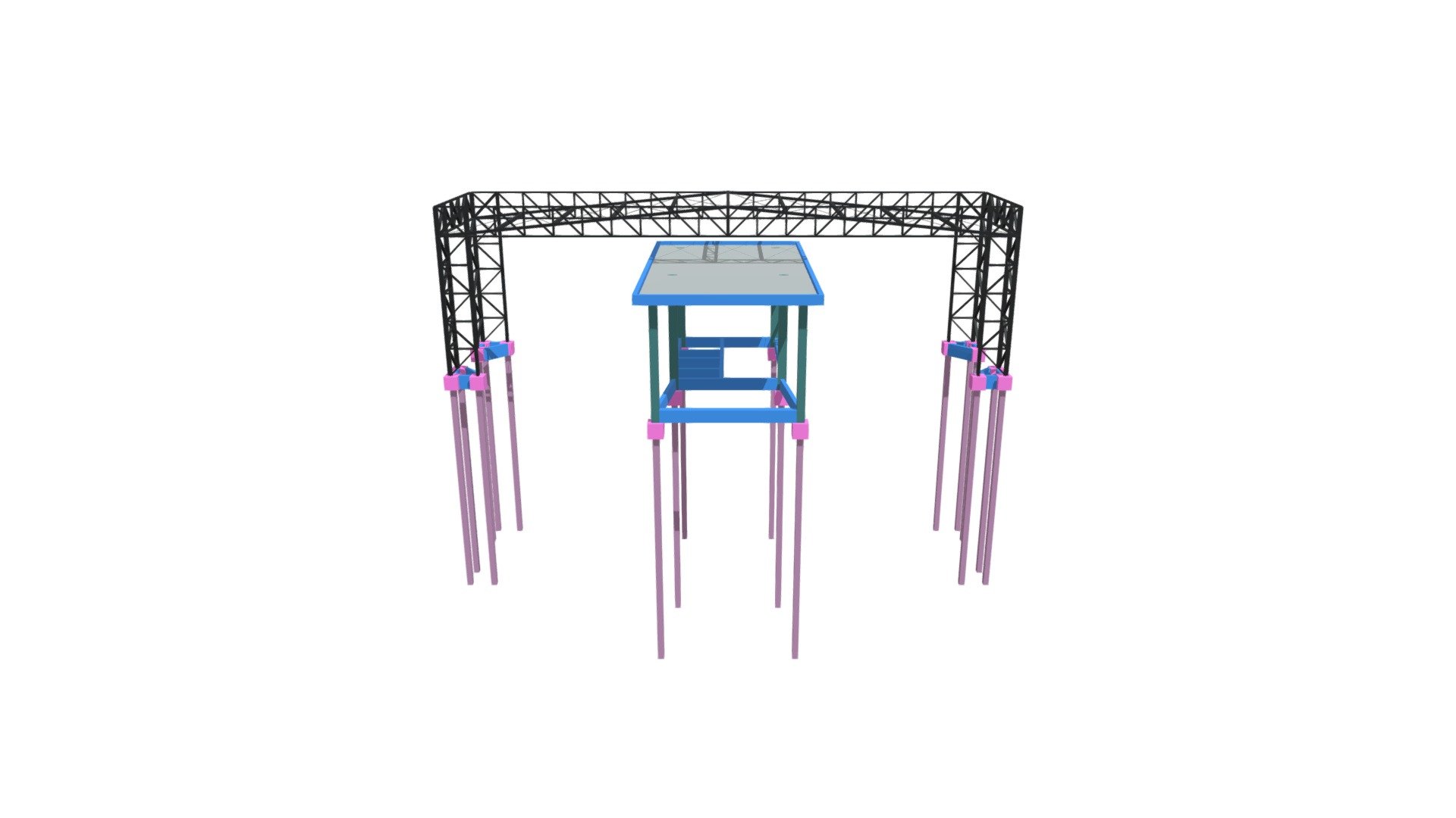 Estrututura 3D - BRT - Portaria - 3D model by MASP Projetos ...