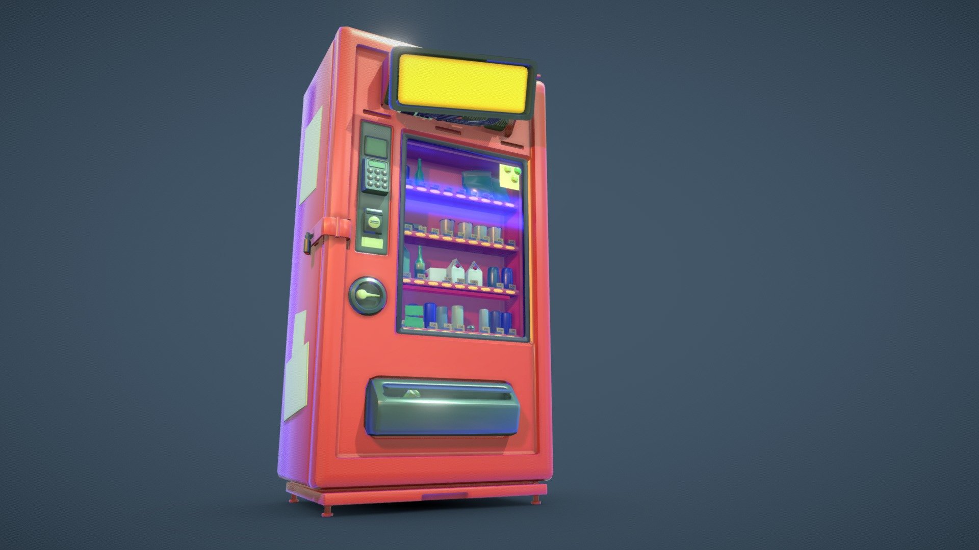 Vending mashine - Download Free 3D model by defiat11 [9154c3f] - Sketchfab