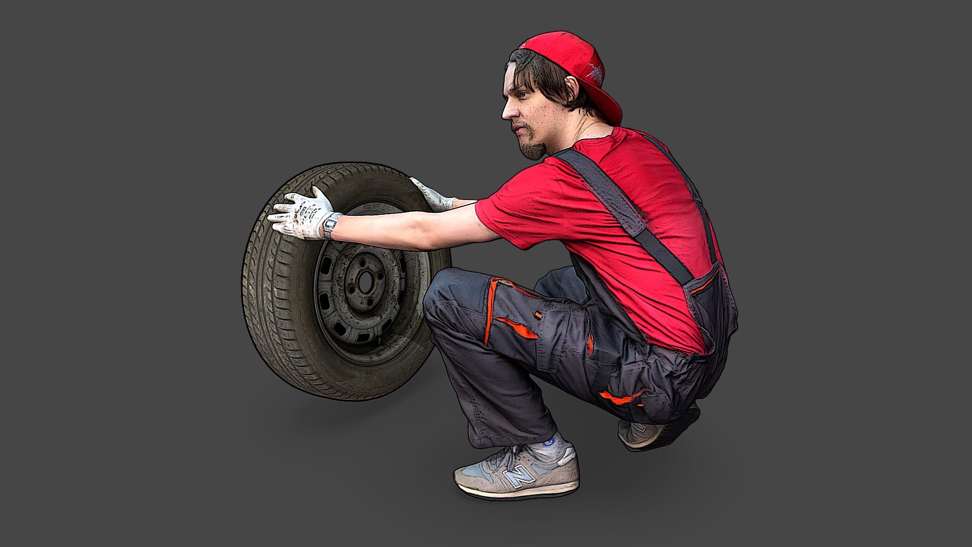 Car Mechanic Supports Wheel - 3D model by kanistra [9154df4] - Sketchfab