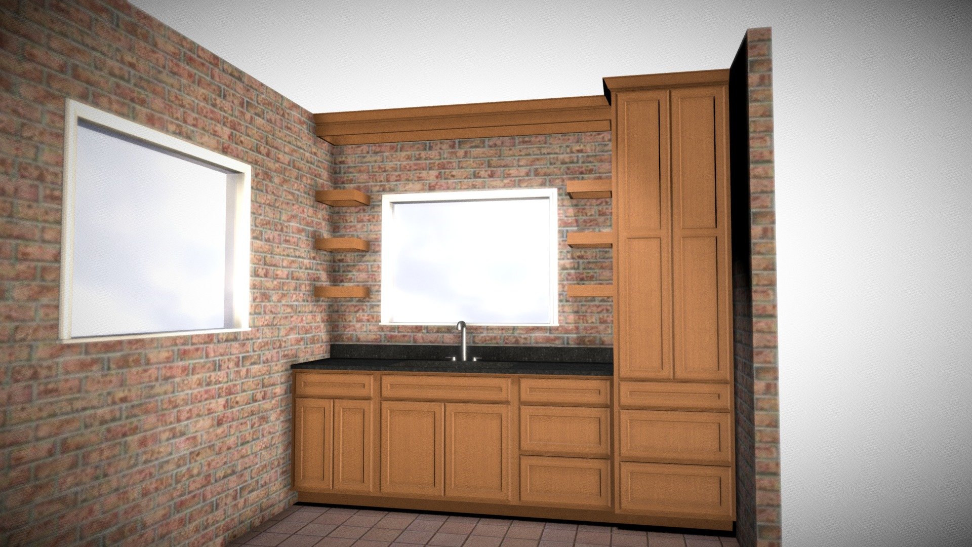Brick Wall - 3D model by BCrawford [9155630] - Sketchfab