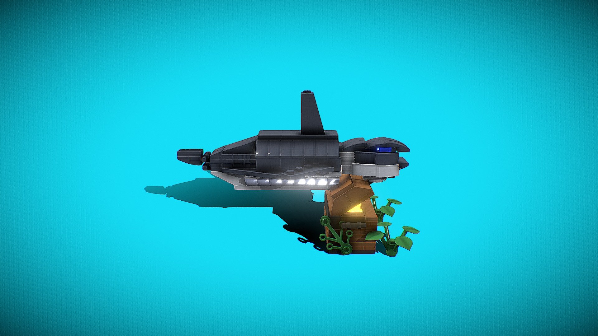 lego shark fbx - 3D model by lukeharte [9156bce] - Sketchfab
