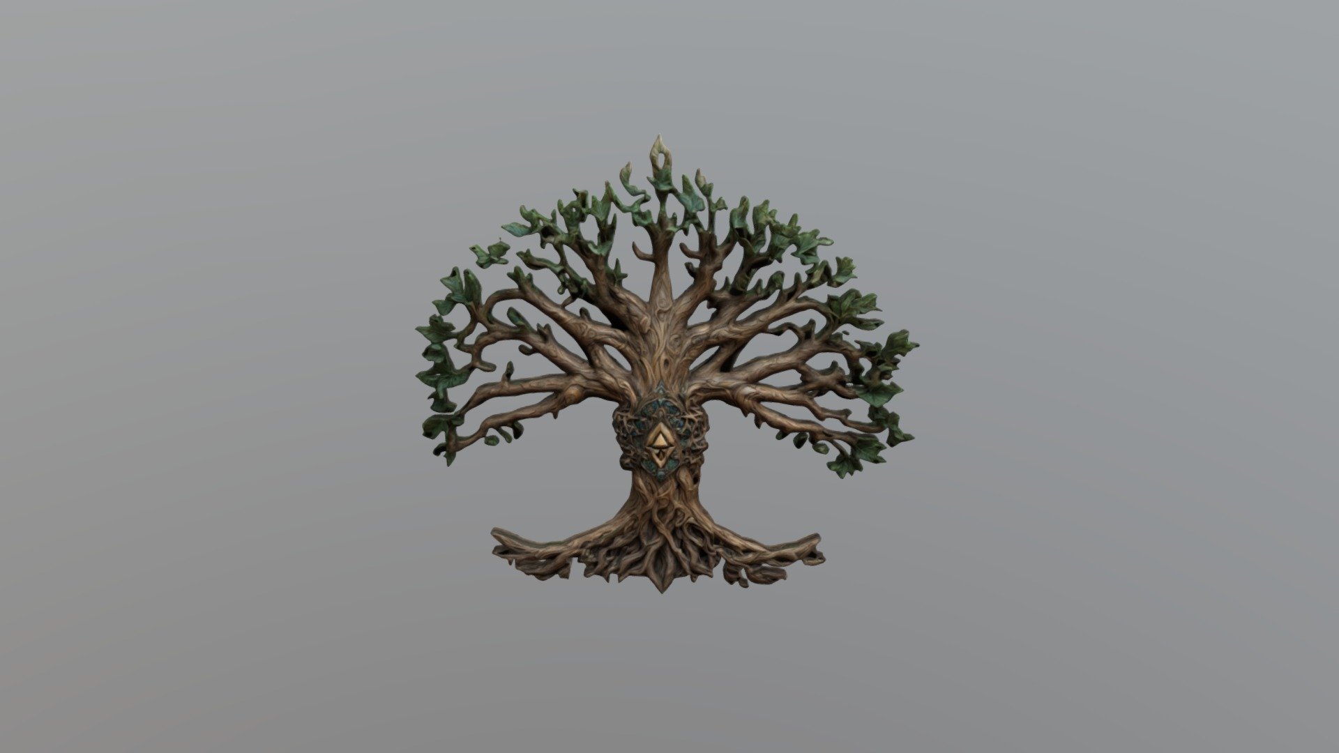 intricate ornate yggdrasil wall art - 3D model by hamrix [9156fc7 ...