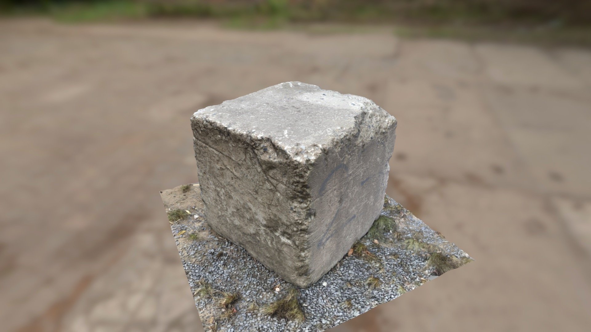 Concrete block - 3D model by skurk [9157eca] - Sketchfab