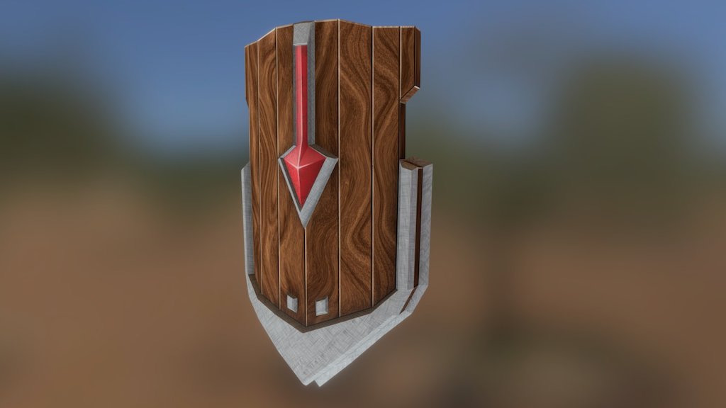 Shield Wood Ruby - Simple Model and Texture - 3D model by Felipe Aquino ...