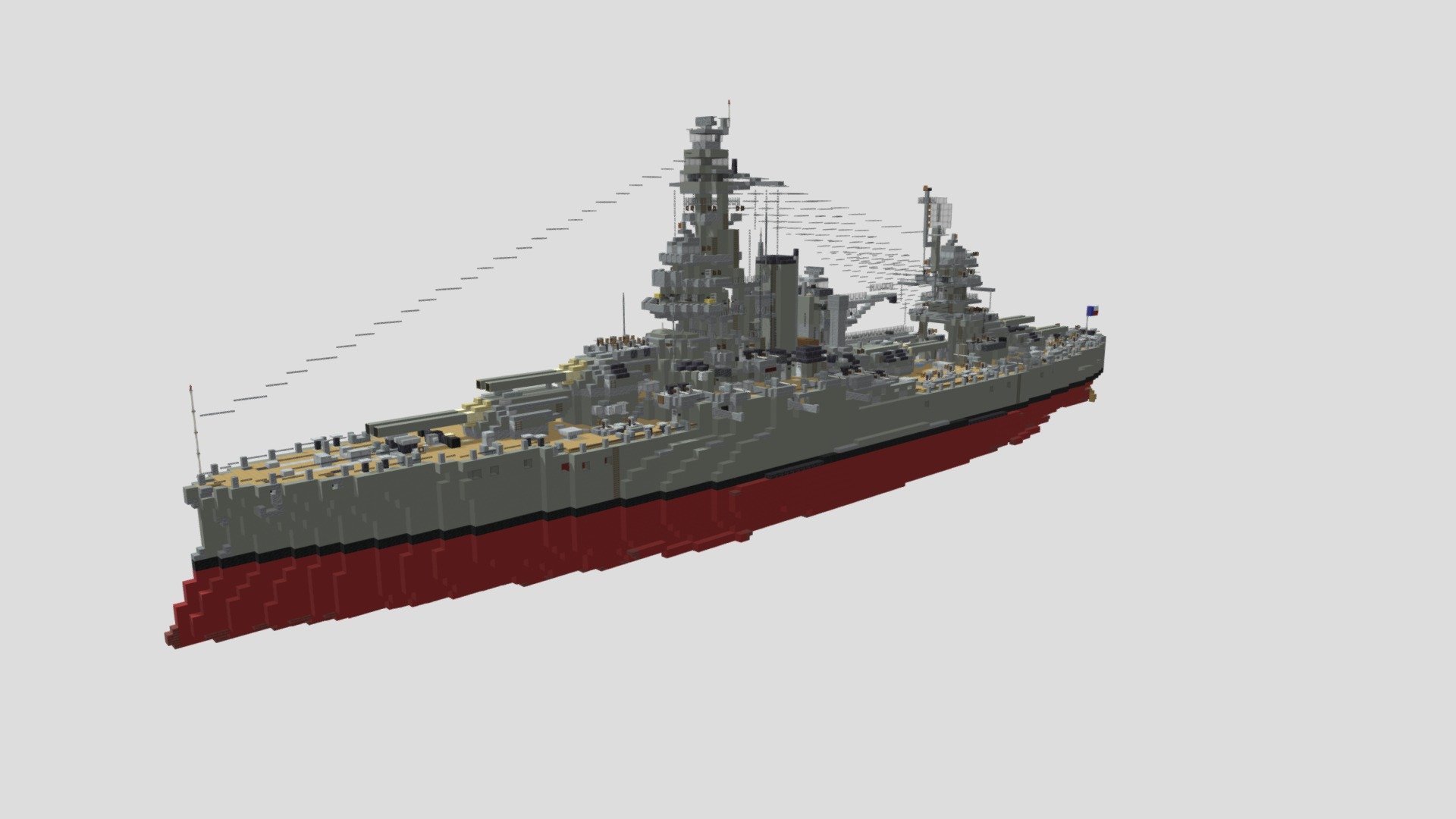 USS Texas (BB-35) Minecraft - 3D model by United4192 [91593db] - Sketchfab