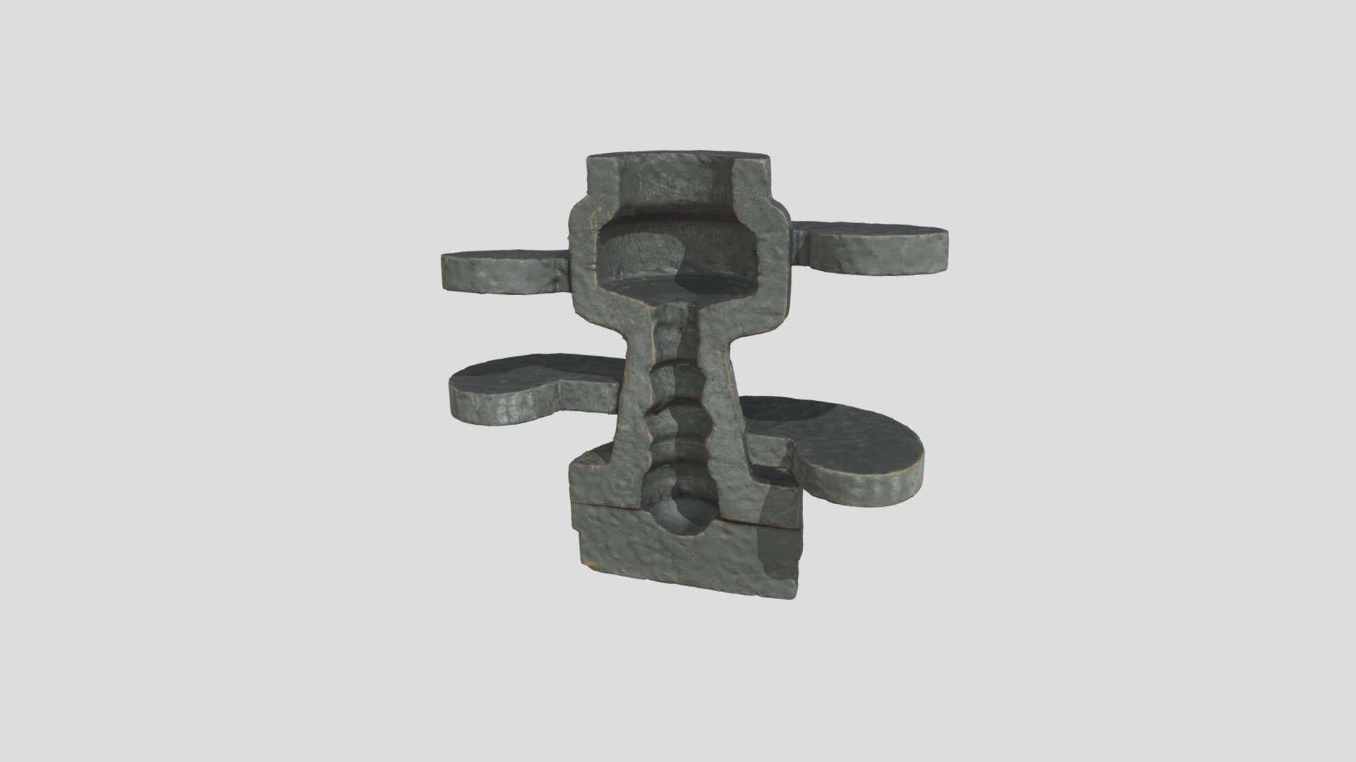 Model For A Press Mould - Download Free 3D model by Glastekniska_Museet ...