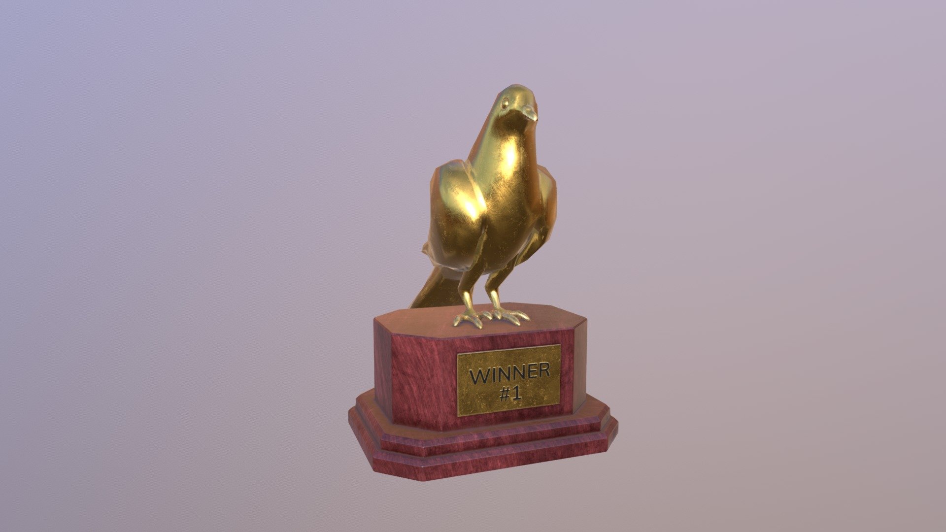 A Pigeons Trophy - 3D model by TARGO [915a6e3] - Sketchfab