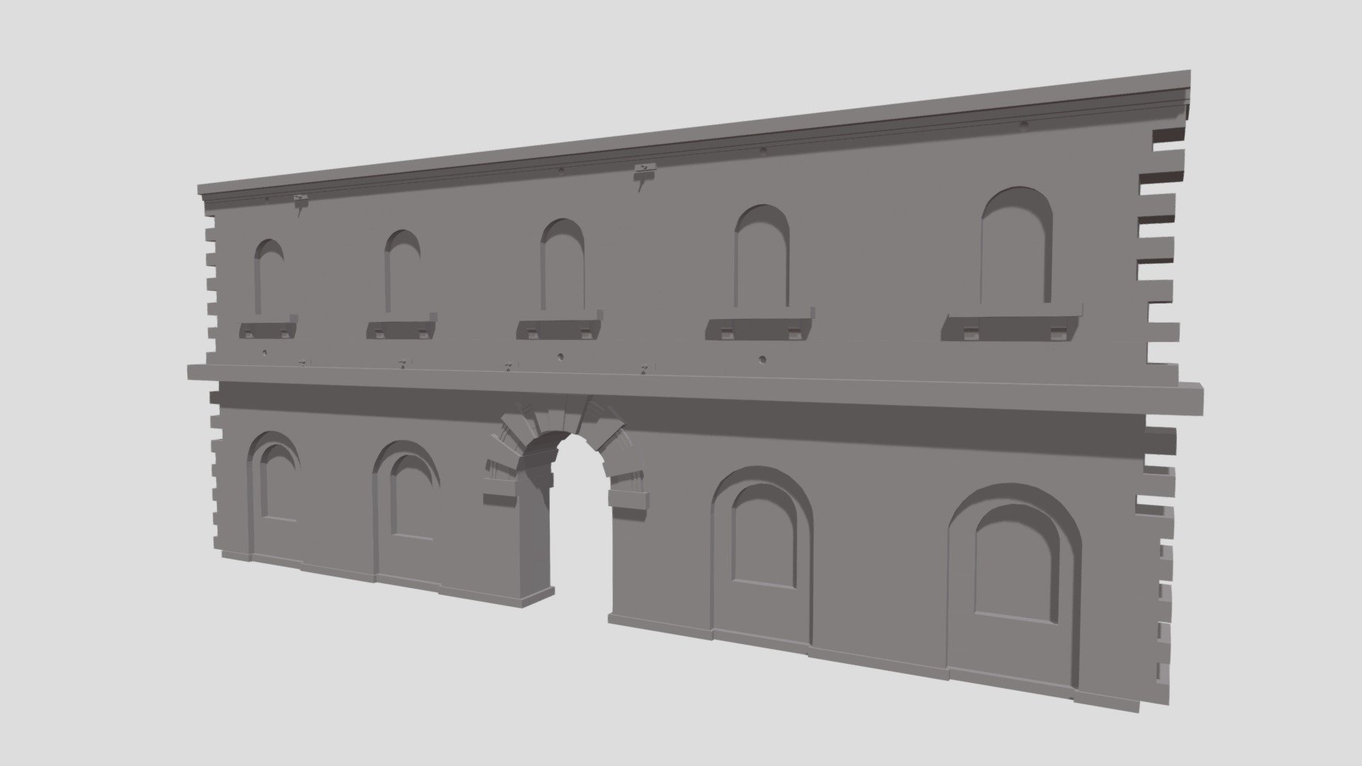 Agora's Facade - 3D model by Lornore [915a95d] - Sketchfab