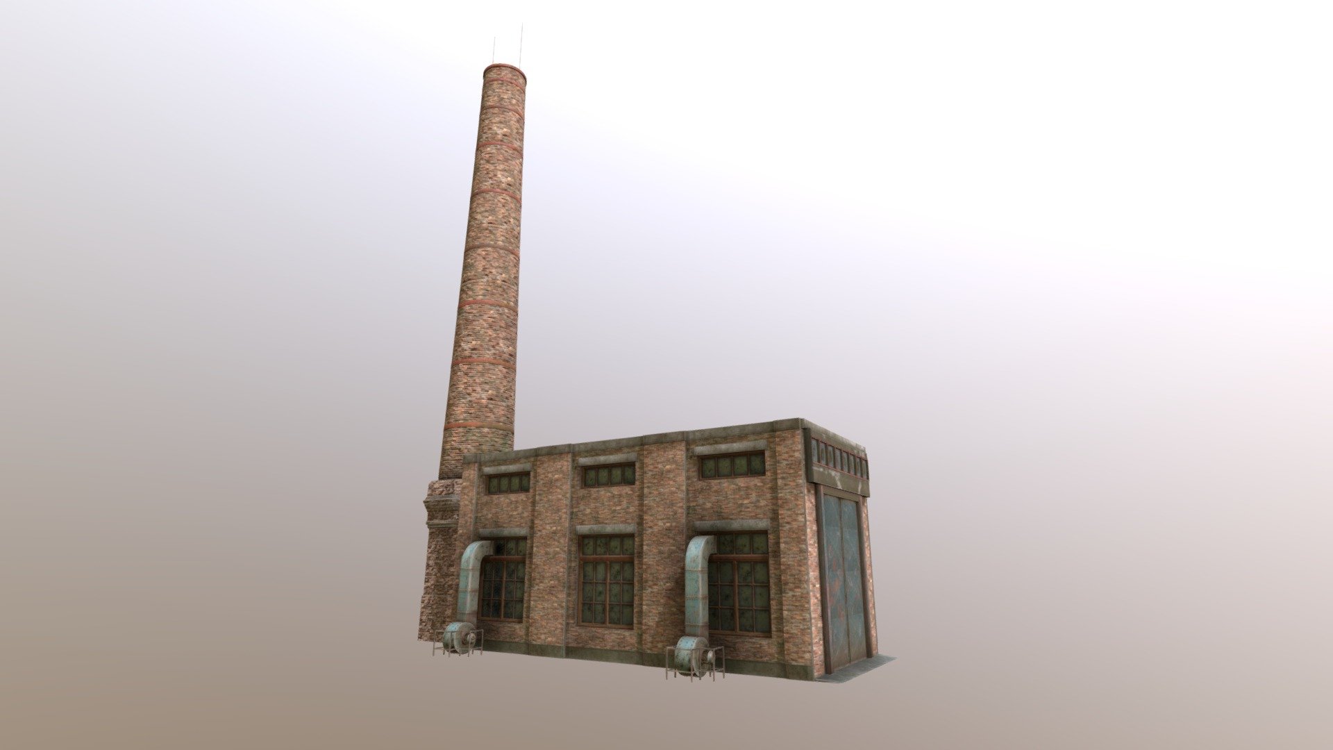 Factory with chimney - Buy Royalty Free 3D model by Thomas Binder ...