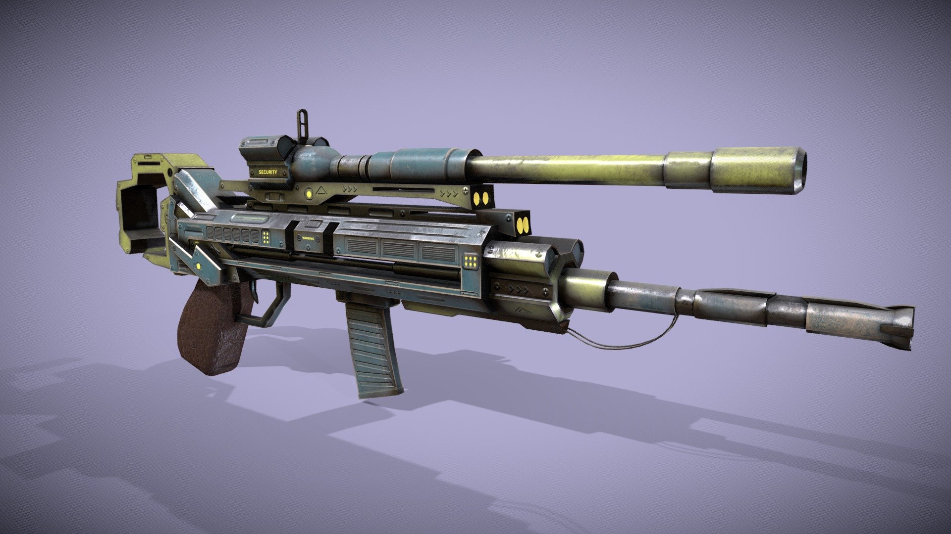 Sci-fi Rifle - Buy Royalty Free 3D model by SnowyTrain [915bef9 ...