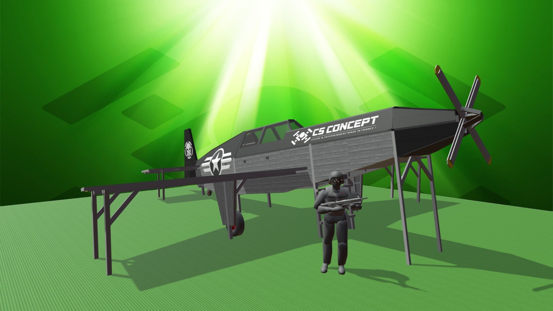 CS-P51 Painted - 3D model by CSCONCEPT [915c8bb] - Sketchfab