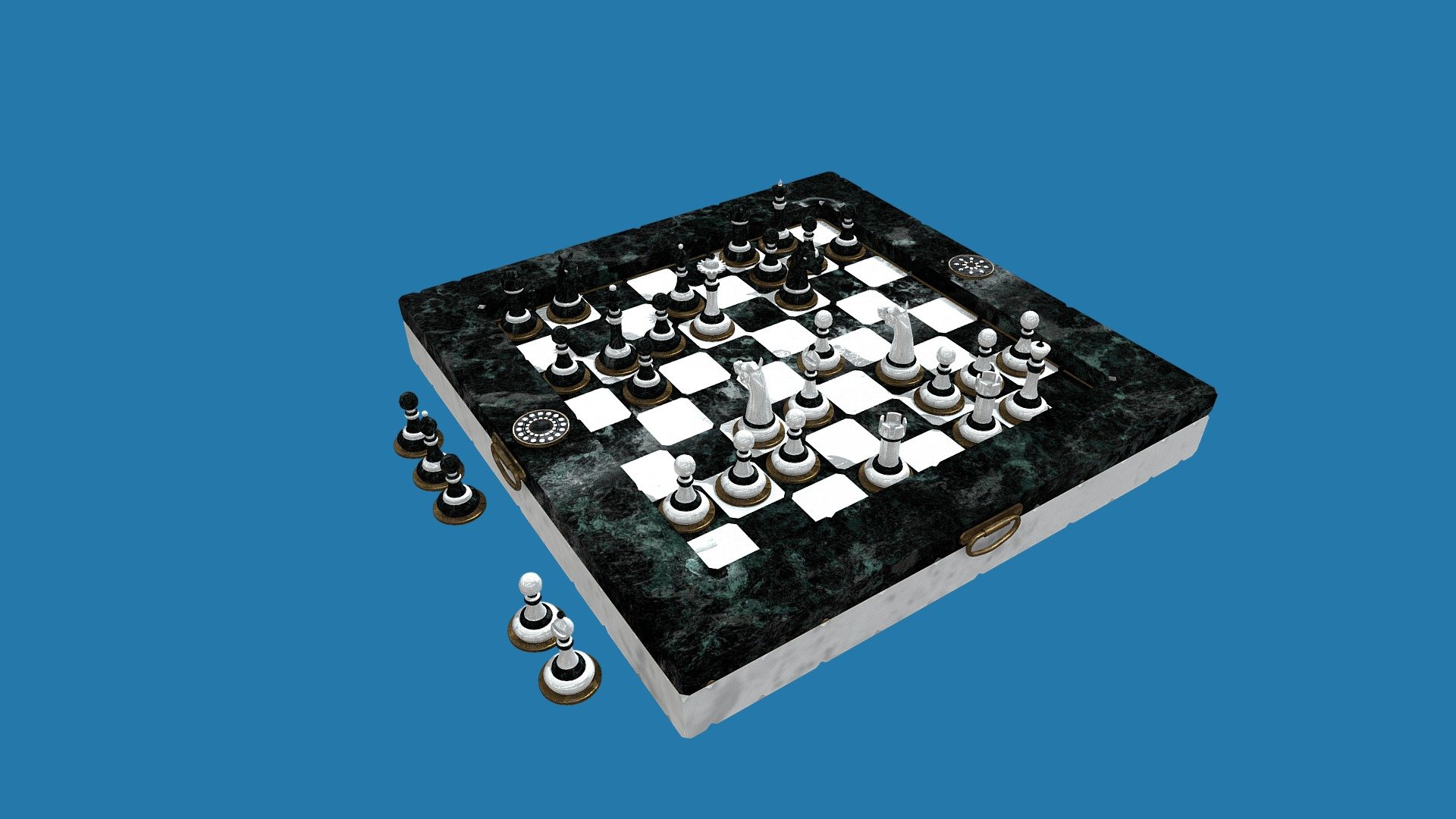 Marble Chess Board - 3D model by Invictus fulgur (@Invictus_fulgur ...