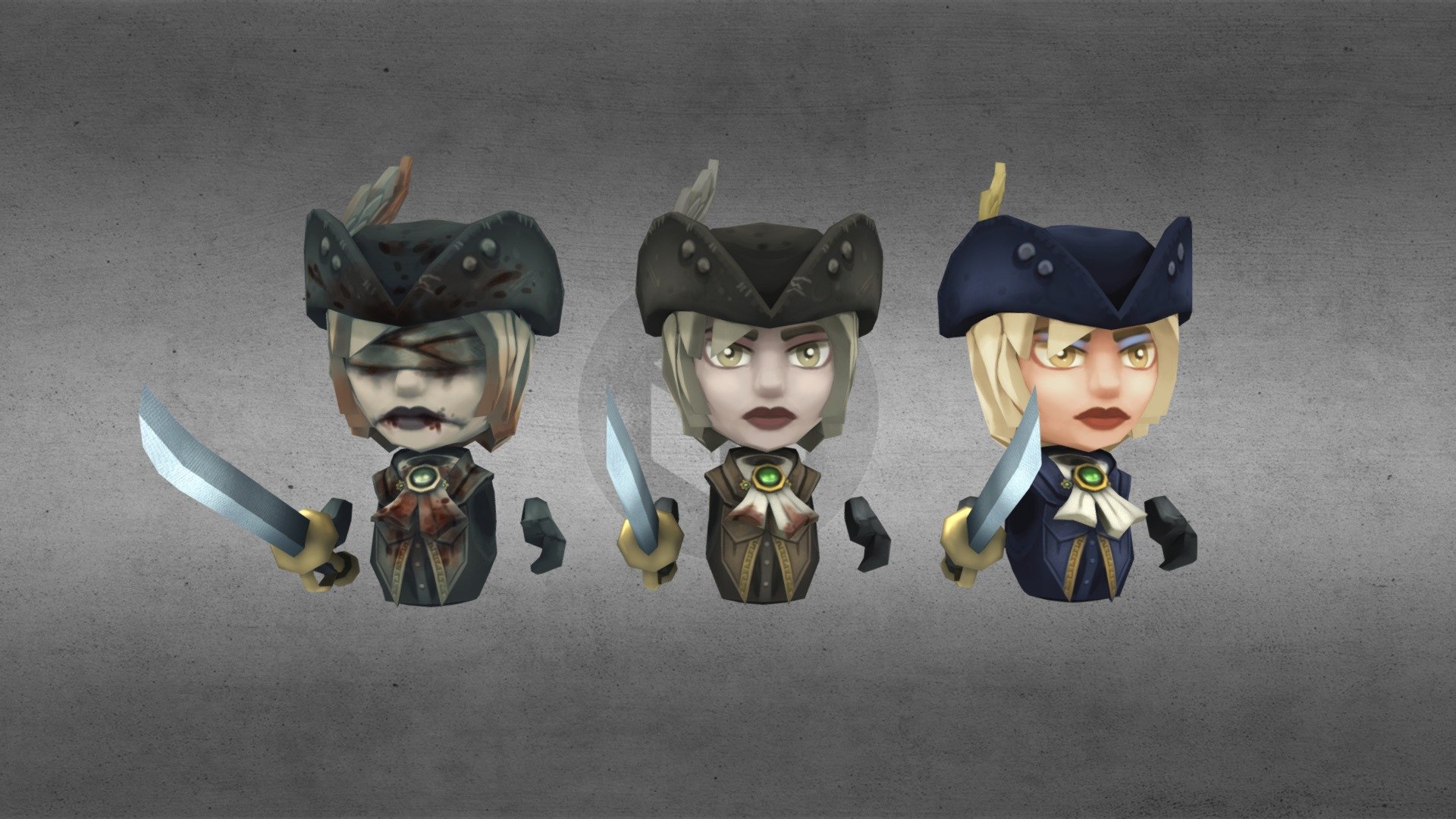 Hero Lady Maria - Texture Variation - 3D model by patatajec [915f207 ...