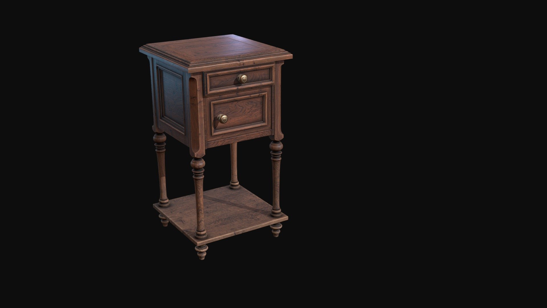 Bedside table 2 - Download Free 3D model by eucocker [915fffa] - Sketchfab