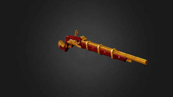 Golden Arquebus Red - 3D model by mealion [9160e7f] - Sketchfab