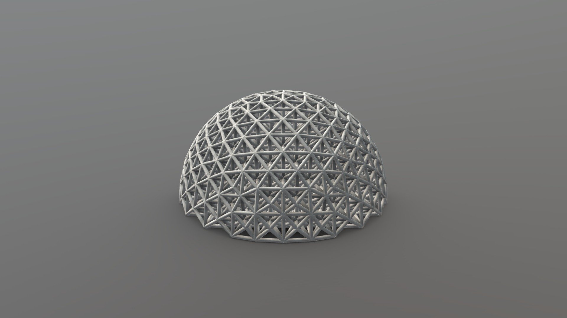 Low Res Lattice in Quarter Sphere - 3D model by MESH Consultants Inc ...