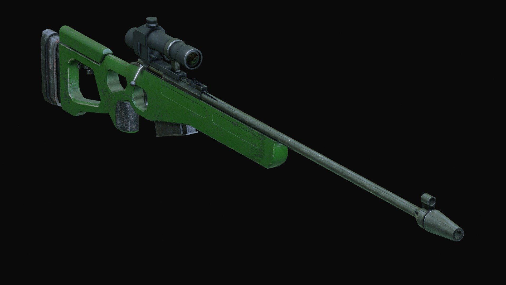 SV-98 Sniper Rifle - Download Free 3D model by SpatialNeglect (@jeandiz ...