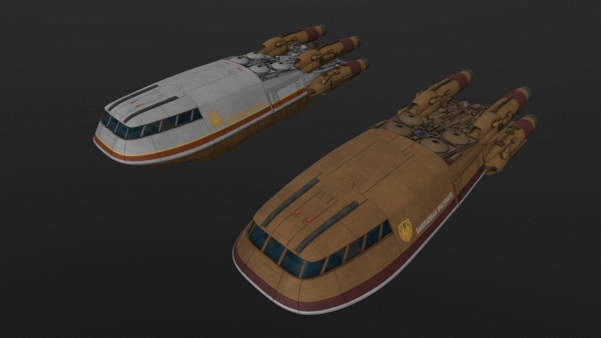 BSG | Shuttle Mk. II Sagitar. Spaceways [FANON] - Download Free 3D ...