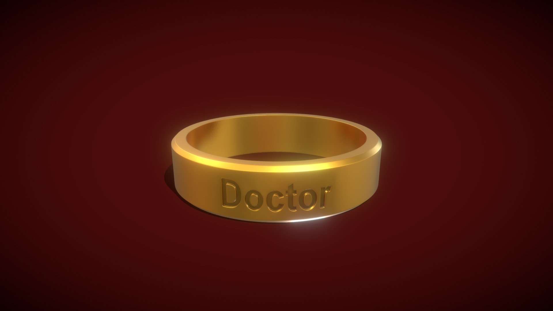Doctor Ring Gold - Buy Royalty Free 3D model by Sandeep Choudhary ...