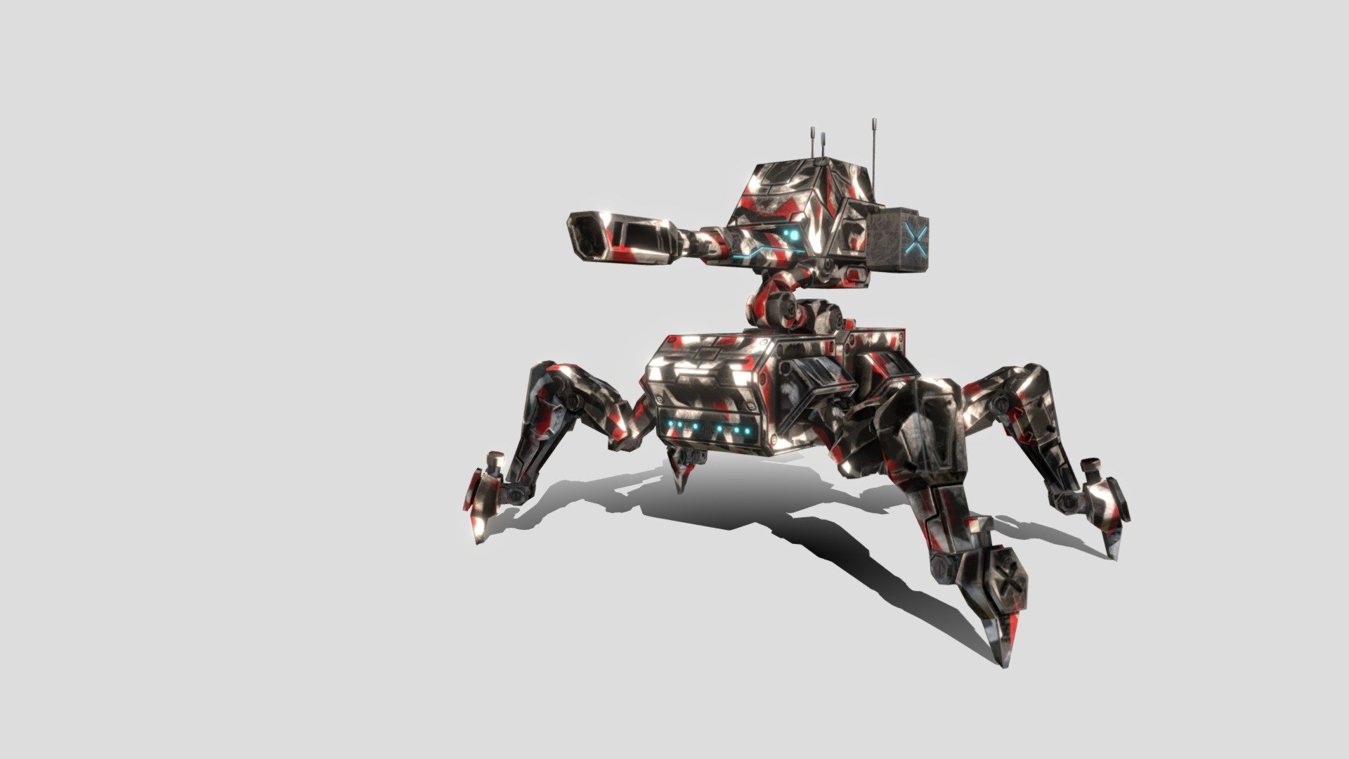 Spider_turret_Rotate_animation - 3D model by Los Bionicos Animation ...