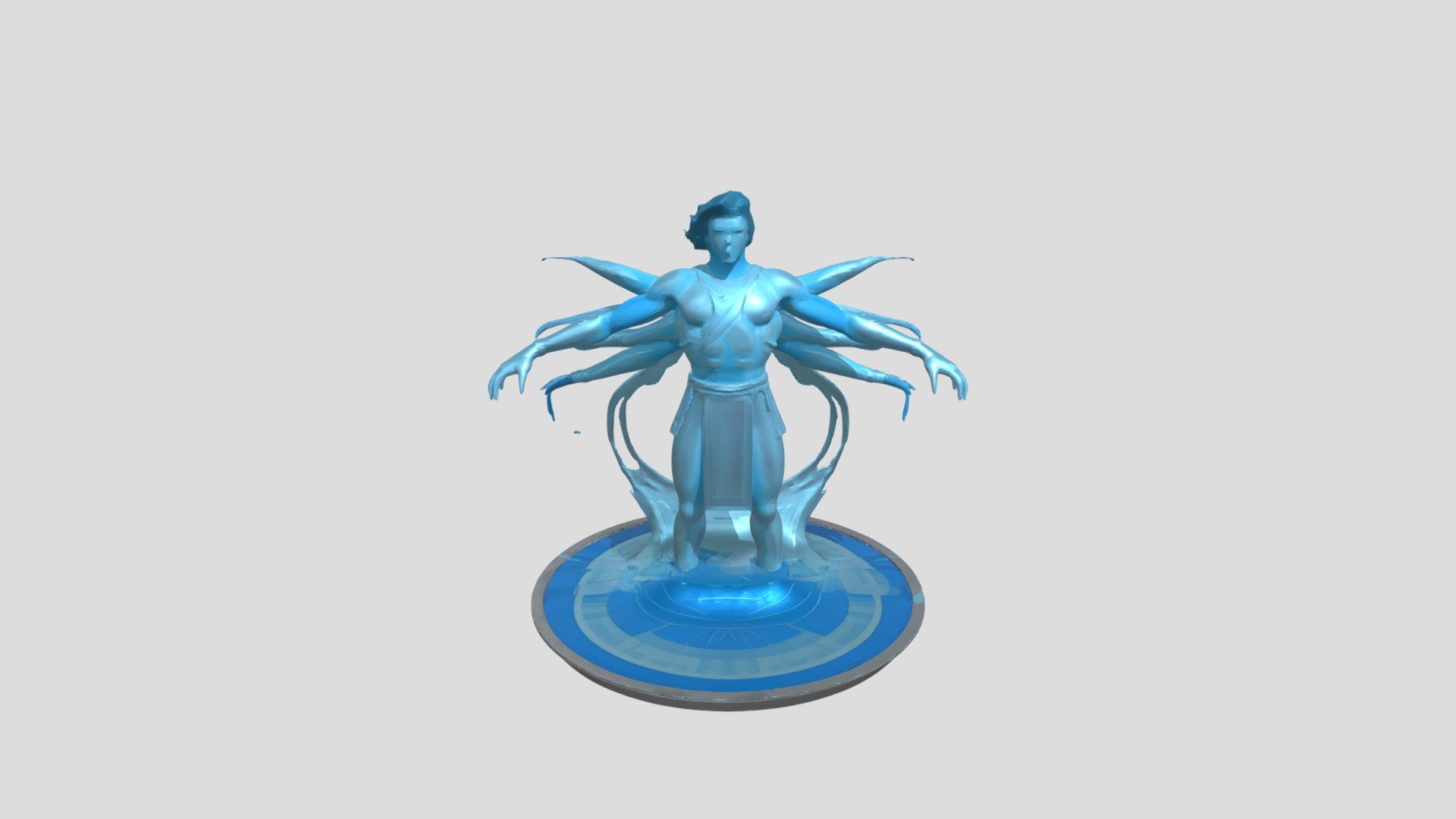 mythical multi-armed statue - 3D model by brunomateu99 [916b0da ...