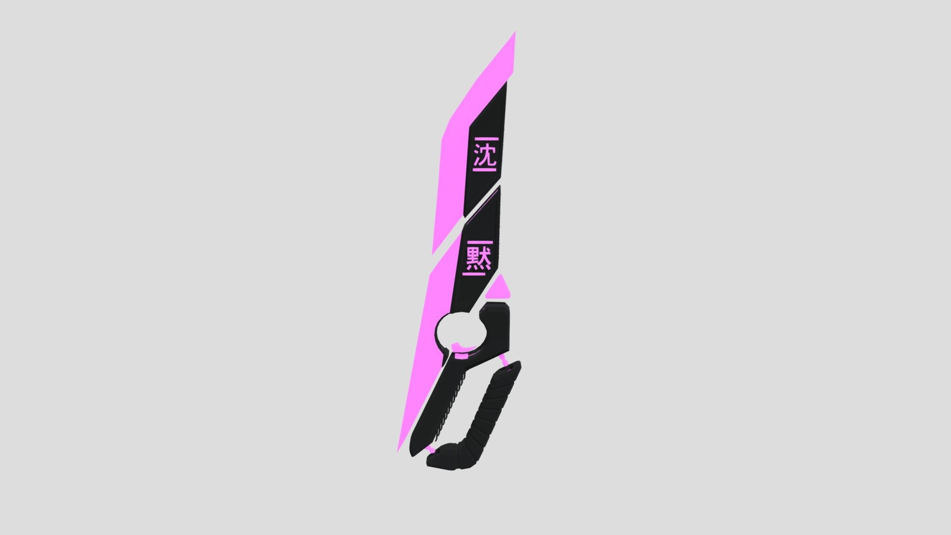 "Silence" Cyberpunk Dagger - Download Free 3D model by Vhergo (@Bemi080 ...