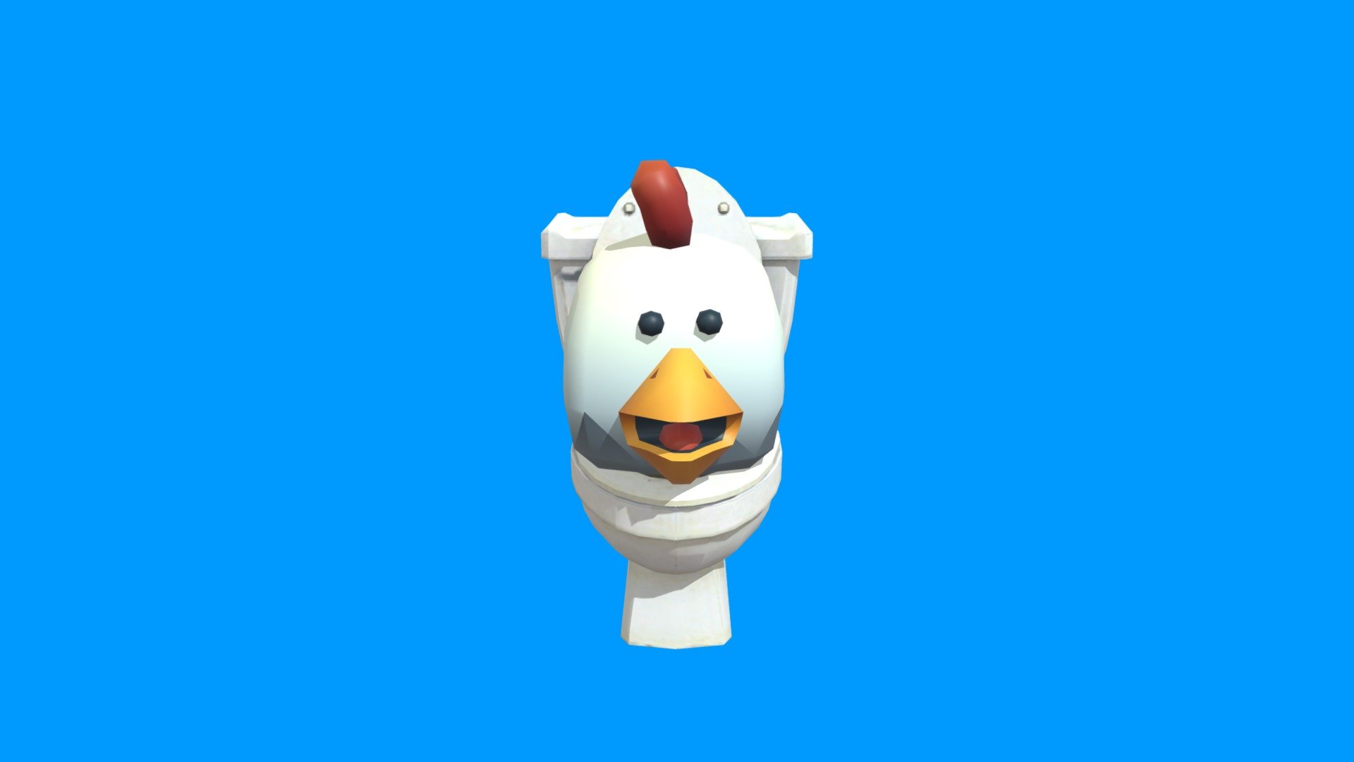 Chicken_gun_chicken_toilet_is_skibidi_toilet - Download Free 3D model ...