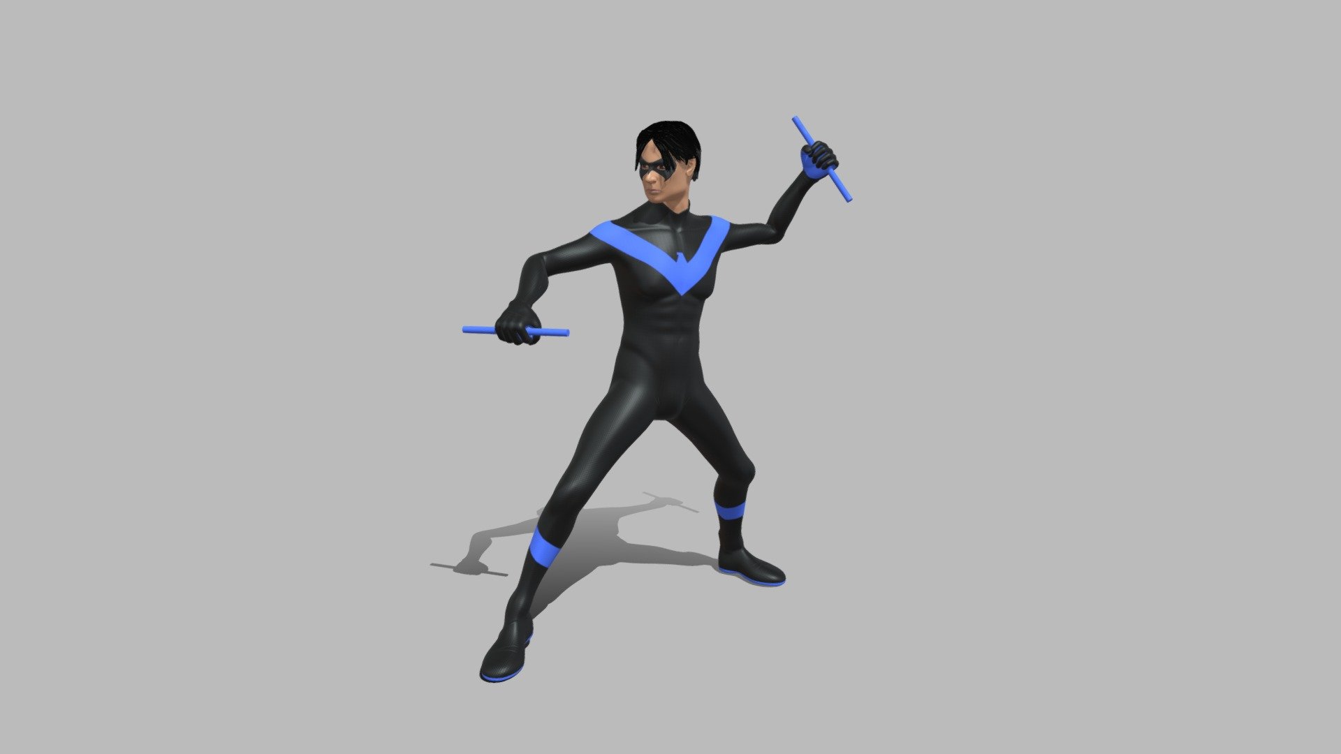 Nightwing 3d fanart - 3D model by Auriston Pacheco (@Auriston.Pacheco ...