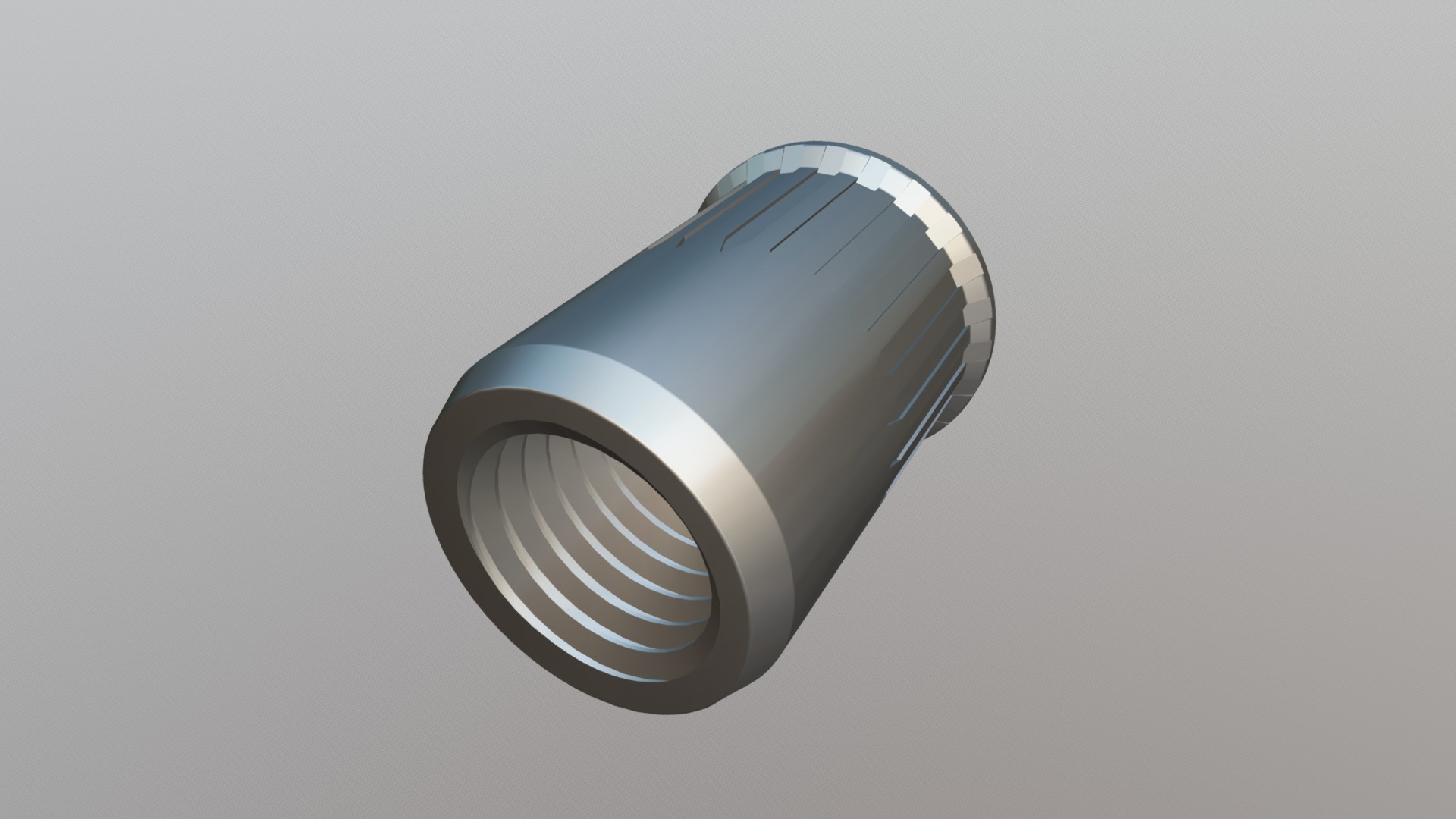 Rivet Nut - Reduced Head, Serrated Euro Open - 3D model by rivetwise ...