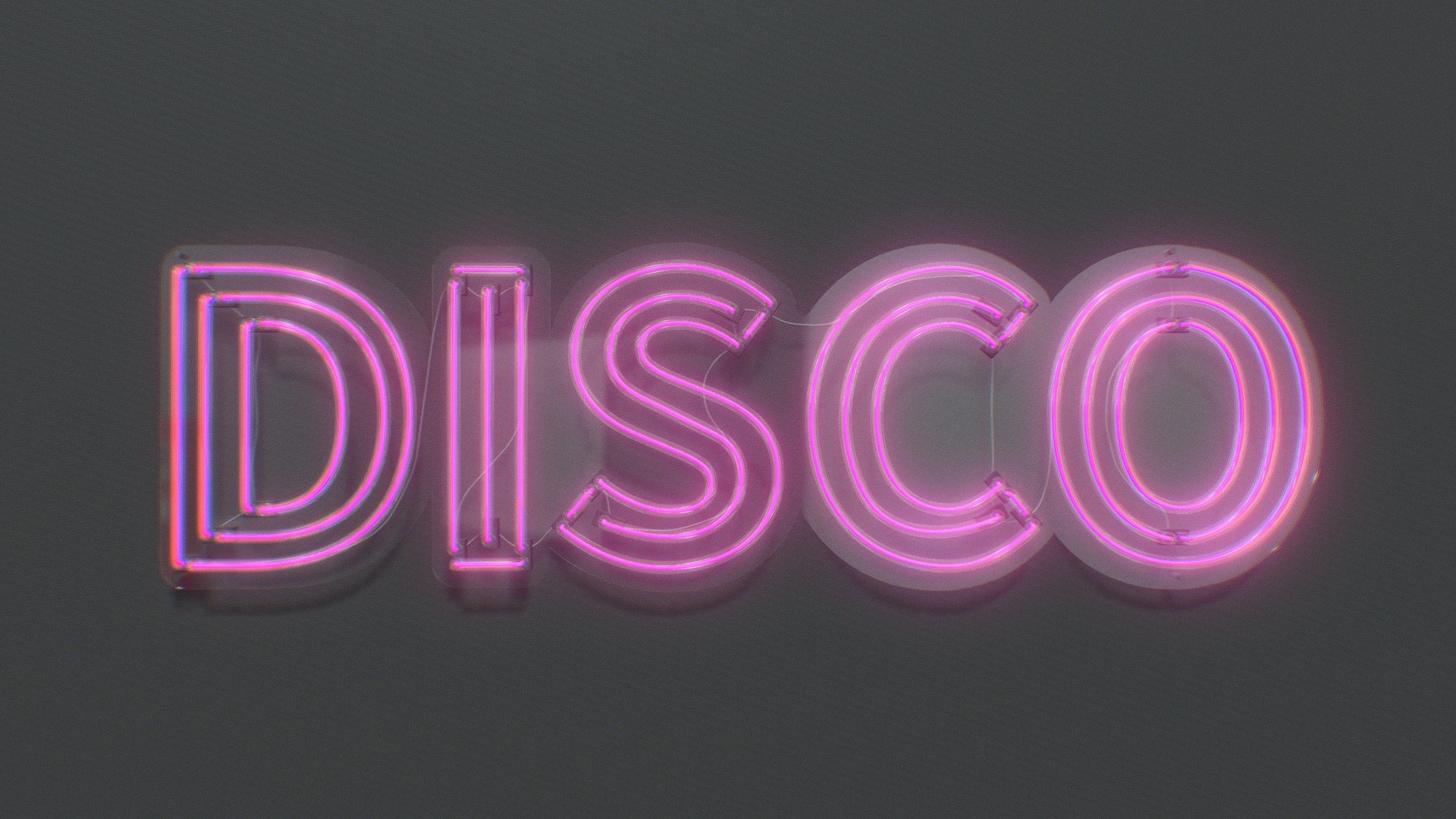 Disco - Neon Sign - 3D model by NEONPLEX [91703d3] - Sketchfab