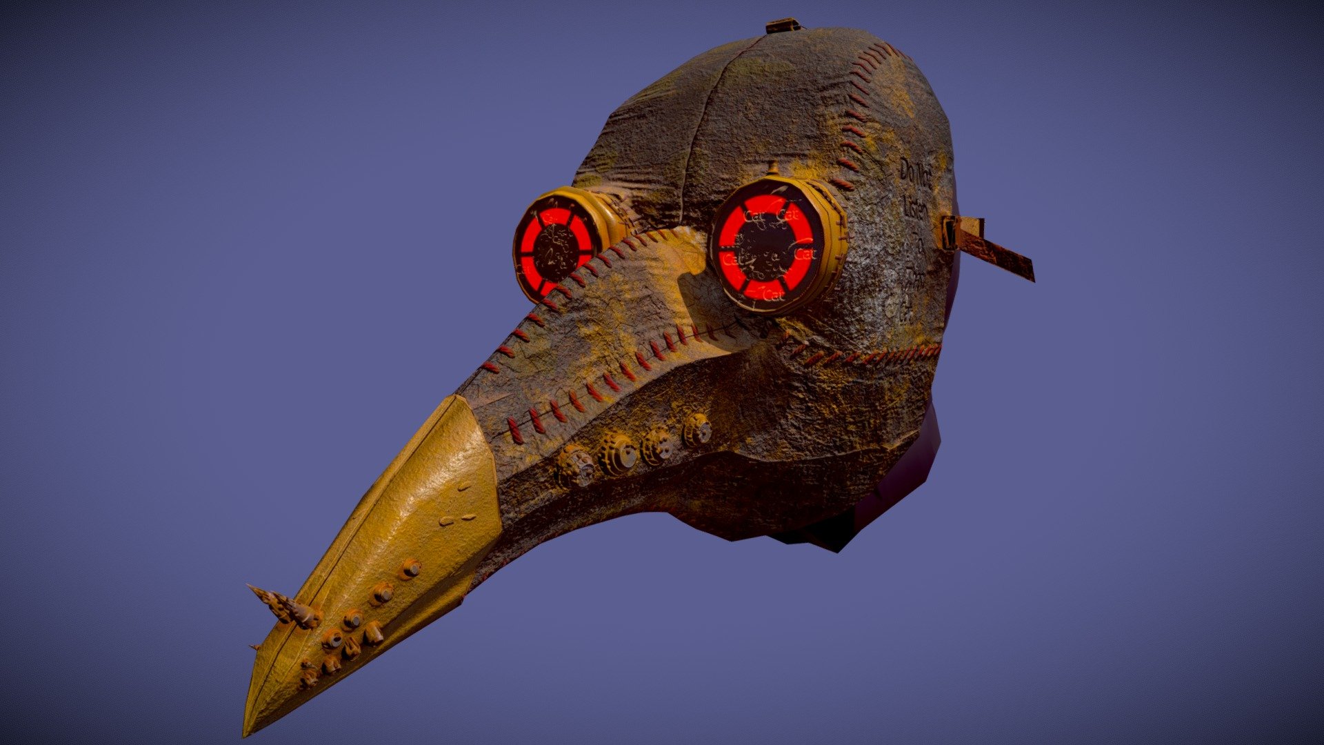 High Res. Dystopian Plague Mask - 3D model by SlavichDylan [917212a ...