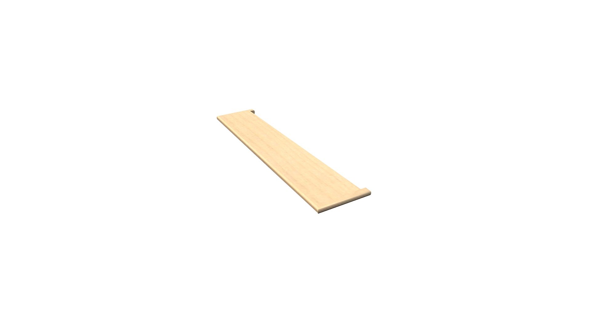 1" Open 2 Sides Stair Tread (Standard) - 3D model by STW (@scottu ...