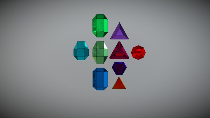 Gemstones 3D models - Sketchfab