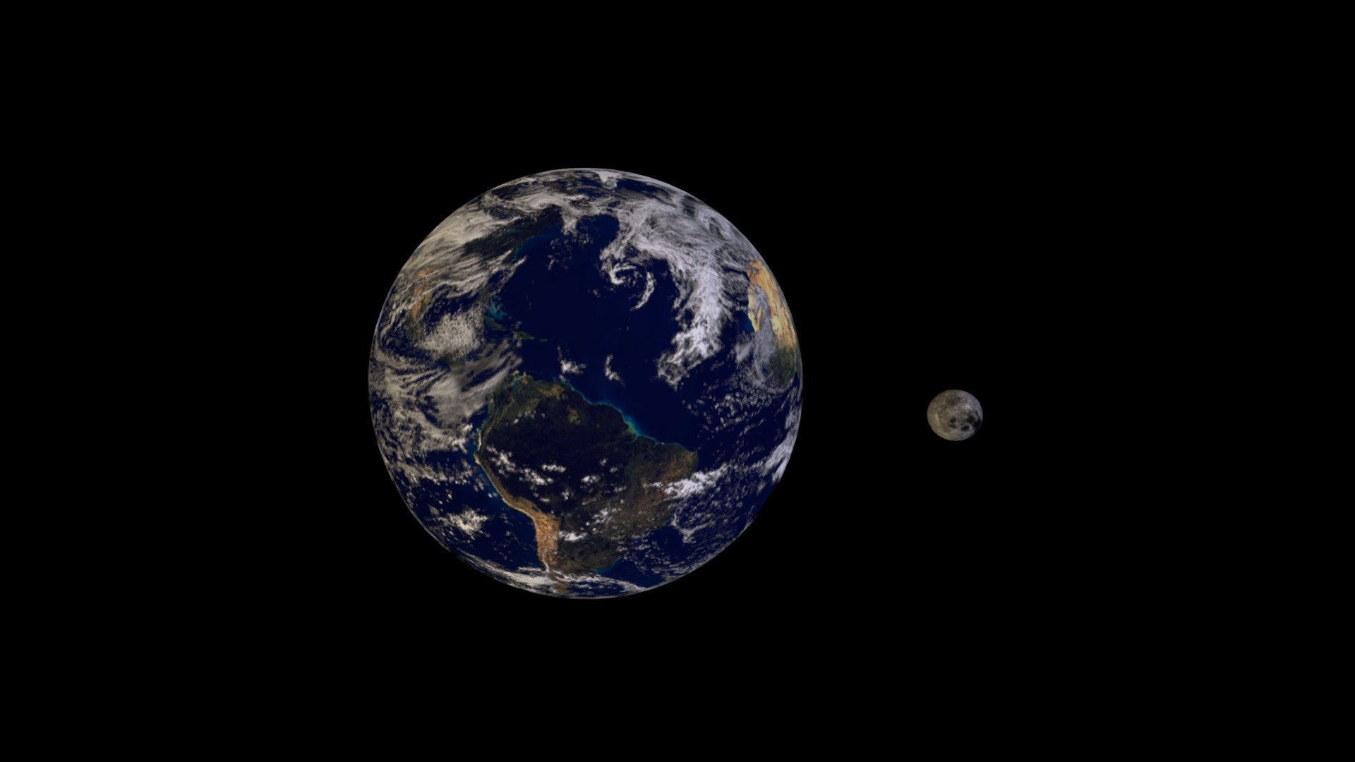 Earth And Moon - 3D model by JDGameStudios [9178a8e] - Sketchfab