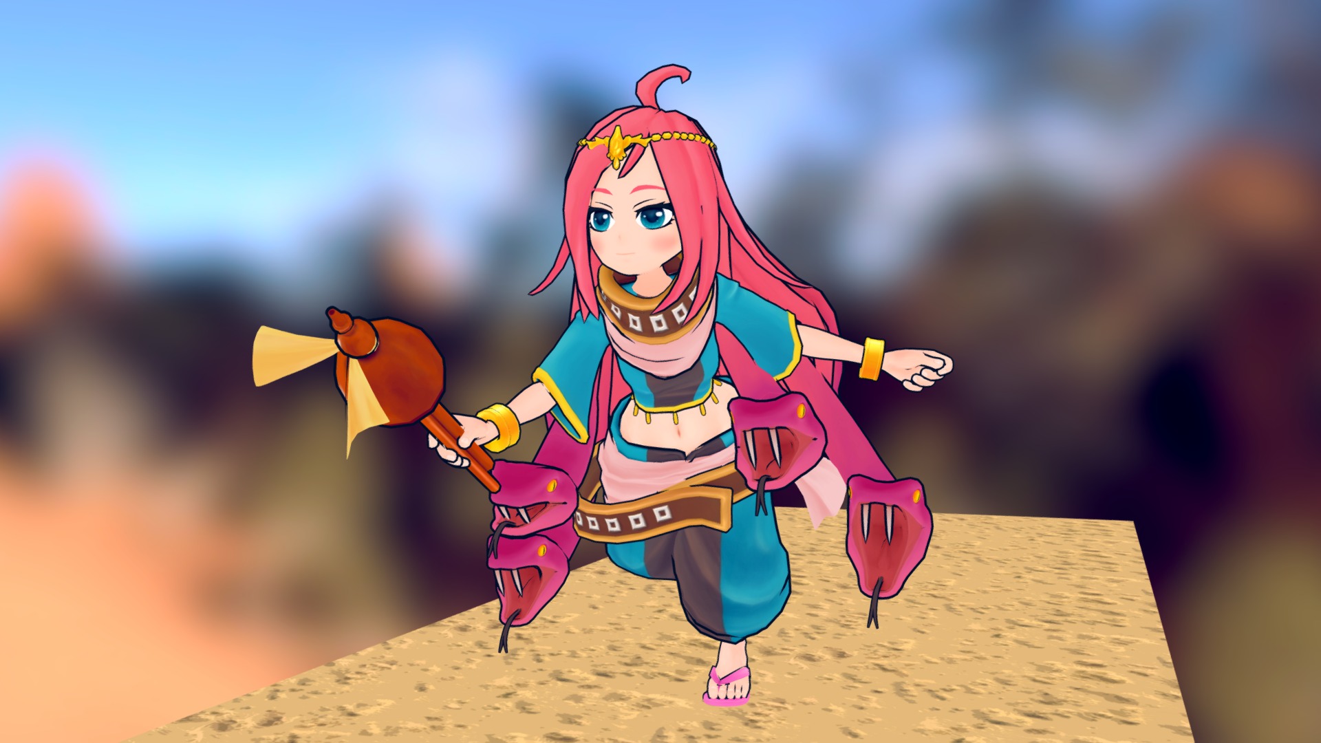 Running Medusa - 3D model by akasaki1211 [91793a1] - Sketchfab