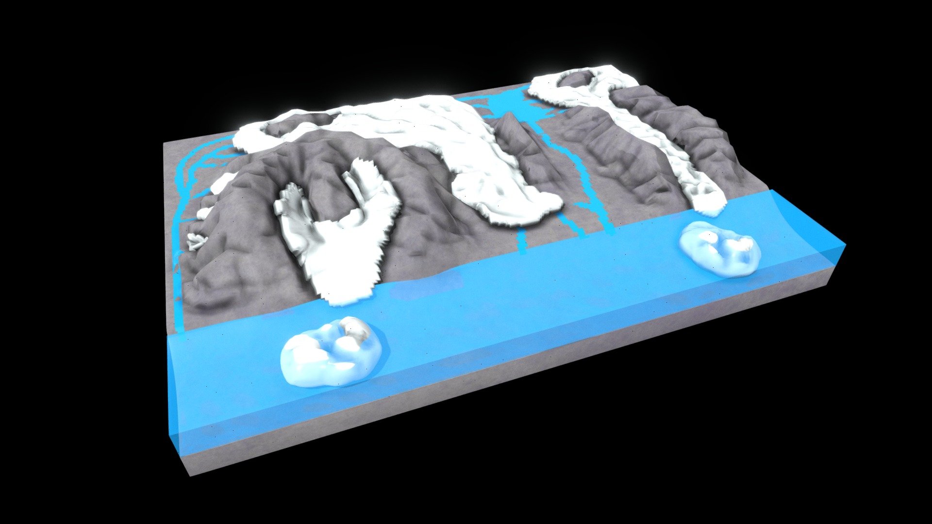Types of glacier - Buy Royalty Free 3D model by arloopa [917ccc1 ...