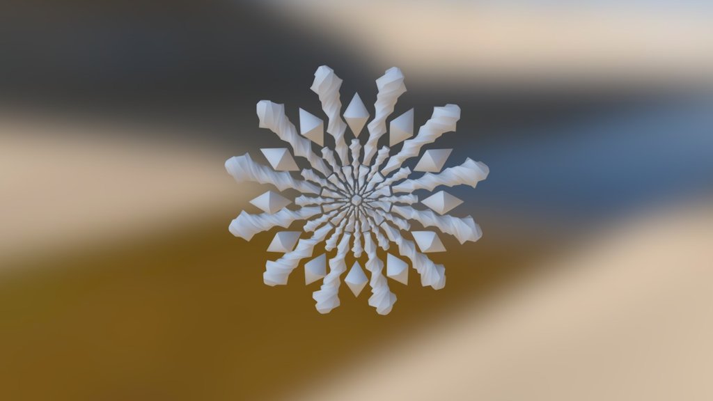 Radial Design 1 - 3D model by Jasmine Kay (@jasminekay) [917de96 ...