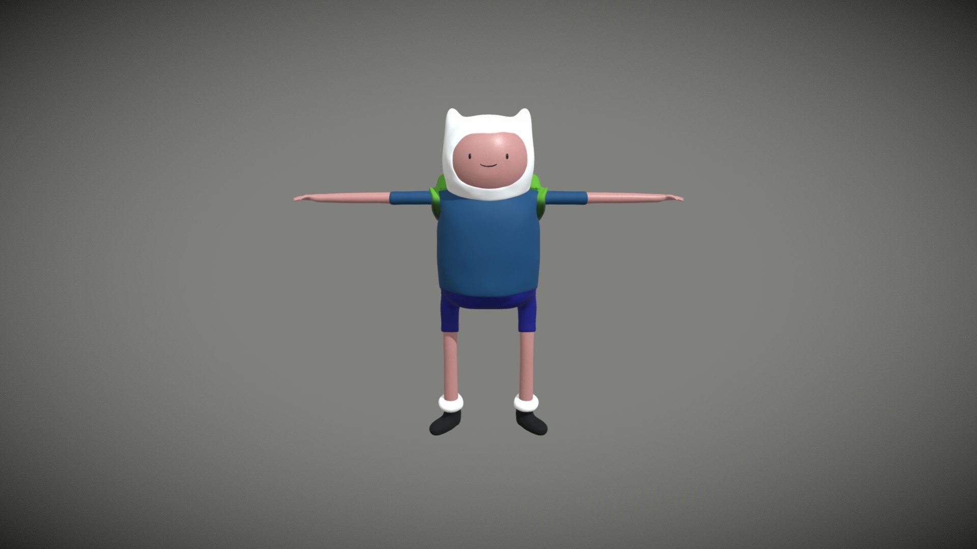 Finn The Human - Adventure Time - Download Free 3D model by gaston ...