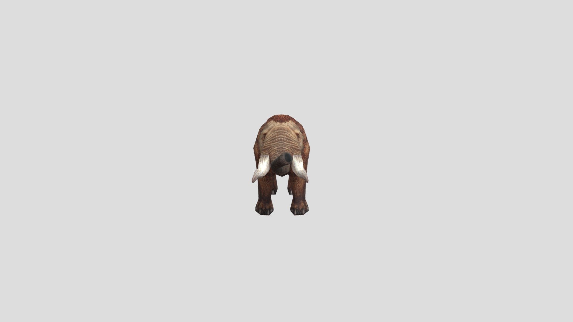 American Mastodon Male (Zoo Tycoon 2) - Download Free 3D model by ...
