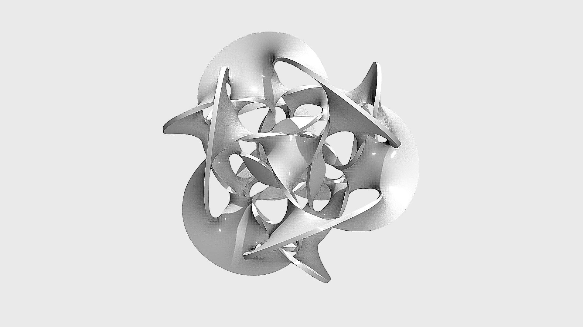 Tetrahedral_torus_knot_P4Q3 - 3D model by lonlydrxx (@weiyiwang ...