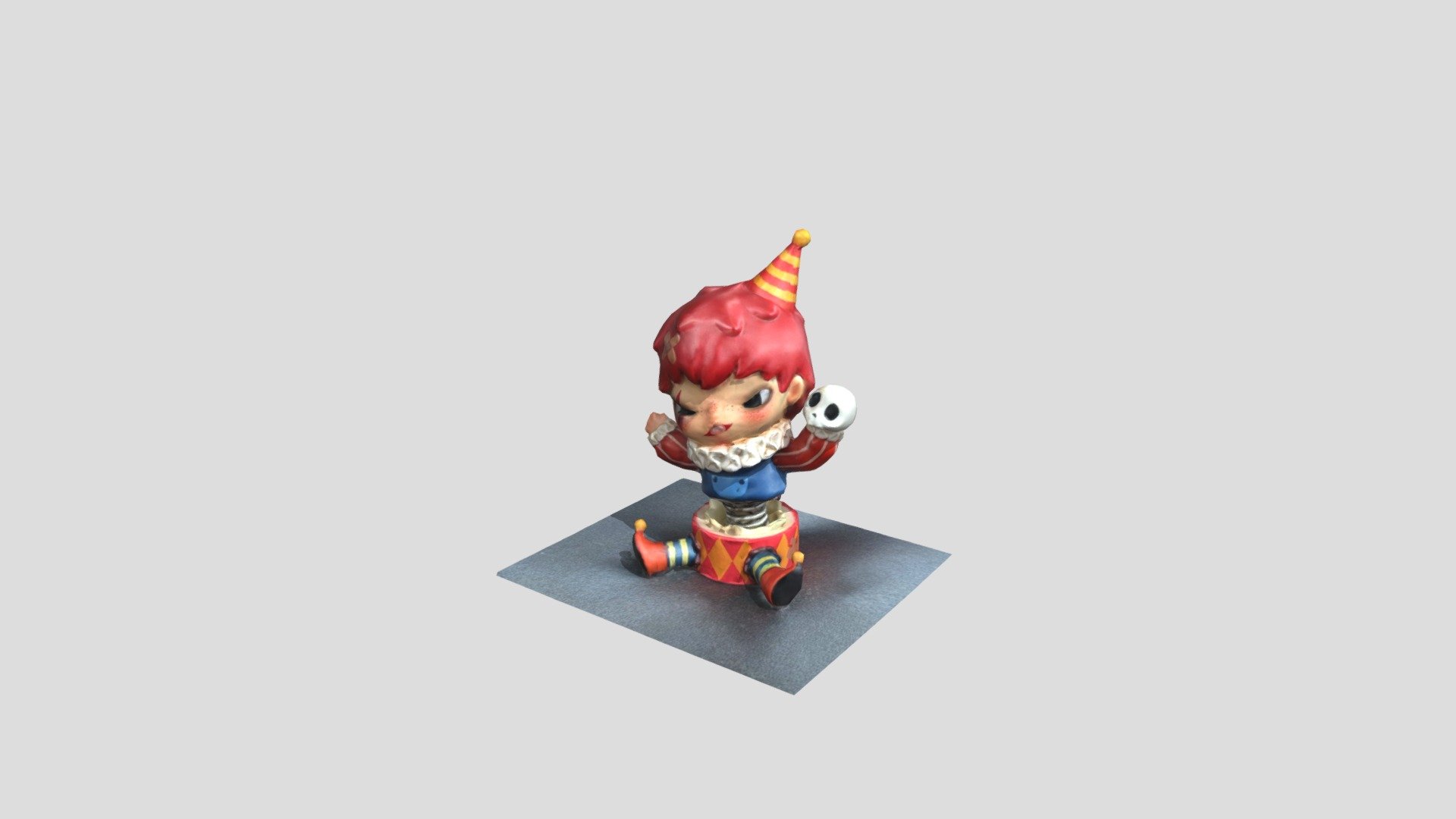 Creepy Clown - 3D model by njmii [91849f0] - Sketchfab
