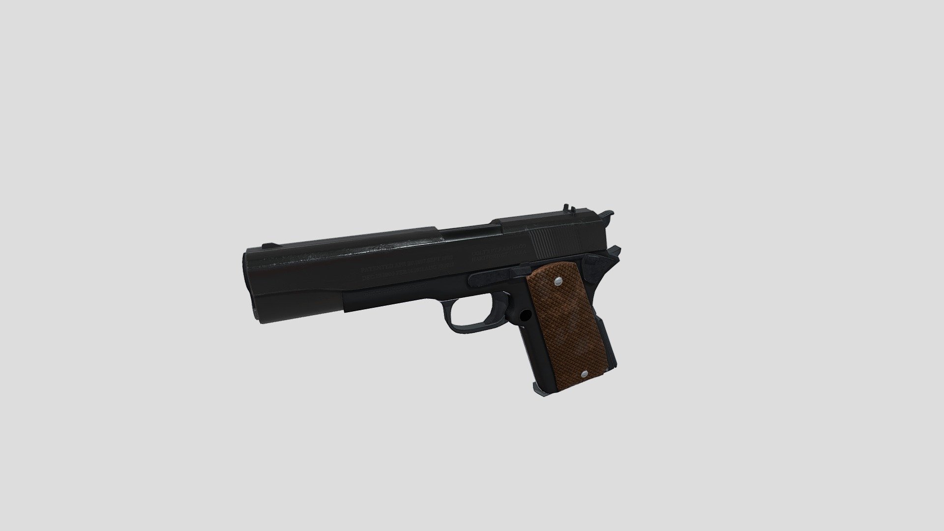 M1911 - 3D model by Nanairo [9188b8a] - Sketchfab