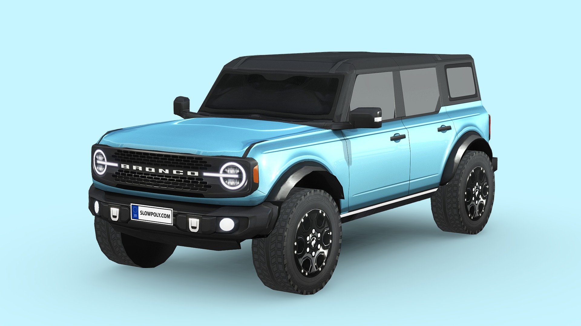 Ford Bronco 2021 - Buy Royalty Free 3D model by slowpoly [9189065 ...