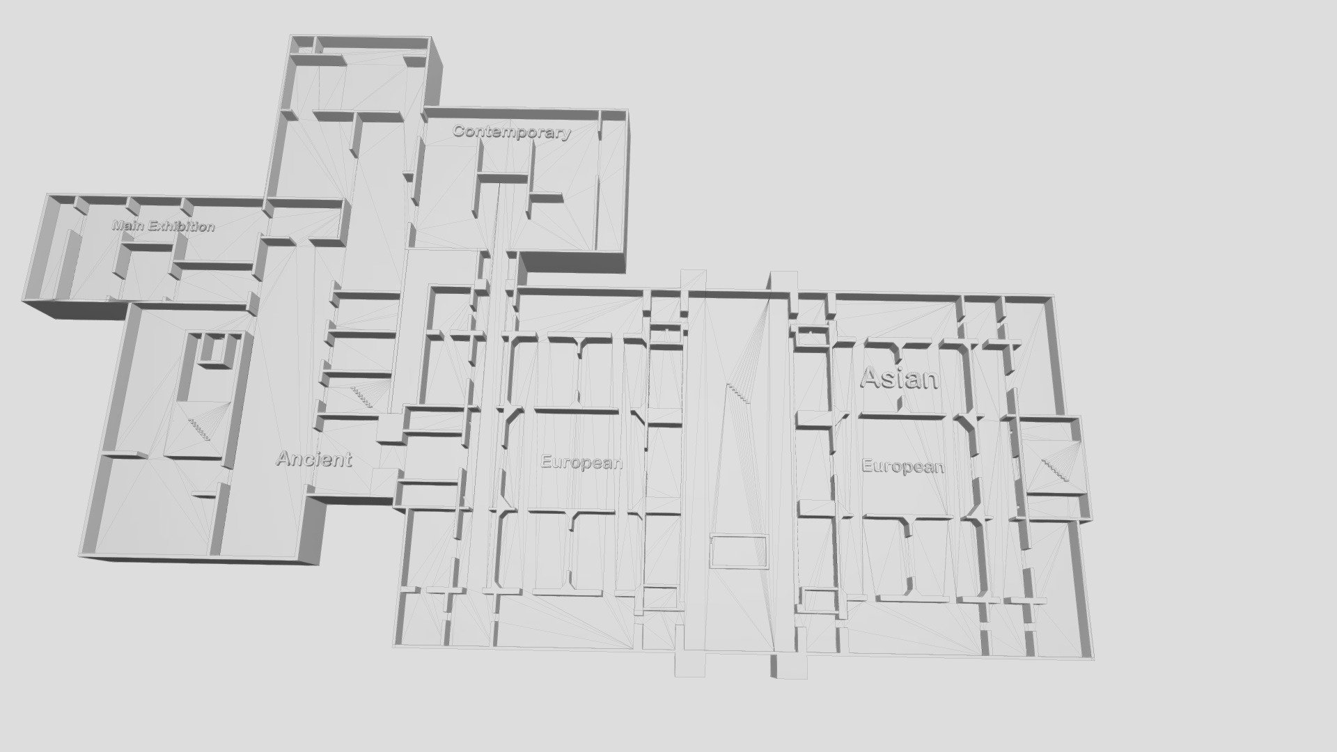 Art Museum - Floor 2 - Download Free 3D model by SmolBork [9189150 ...