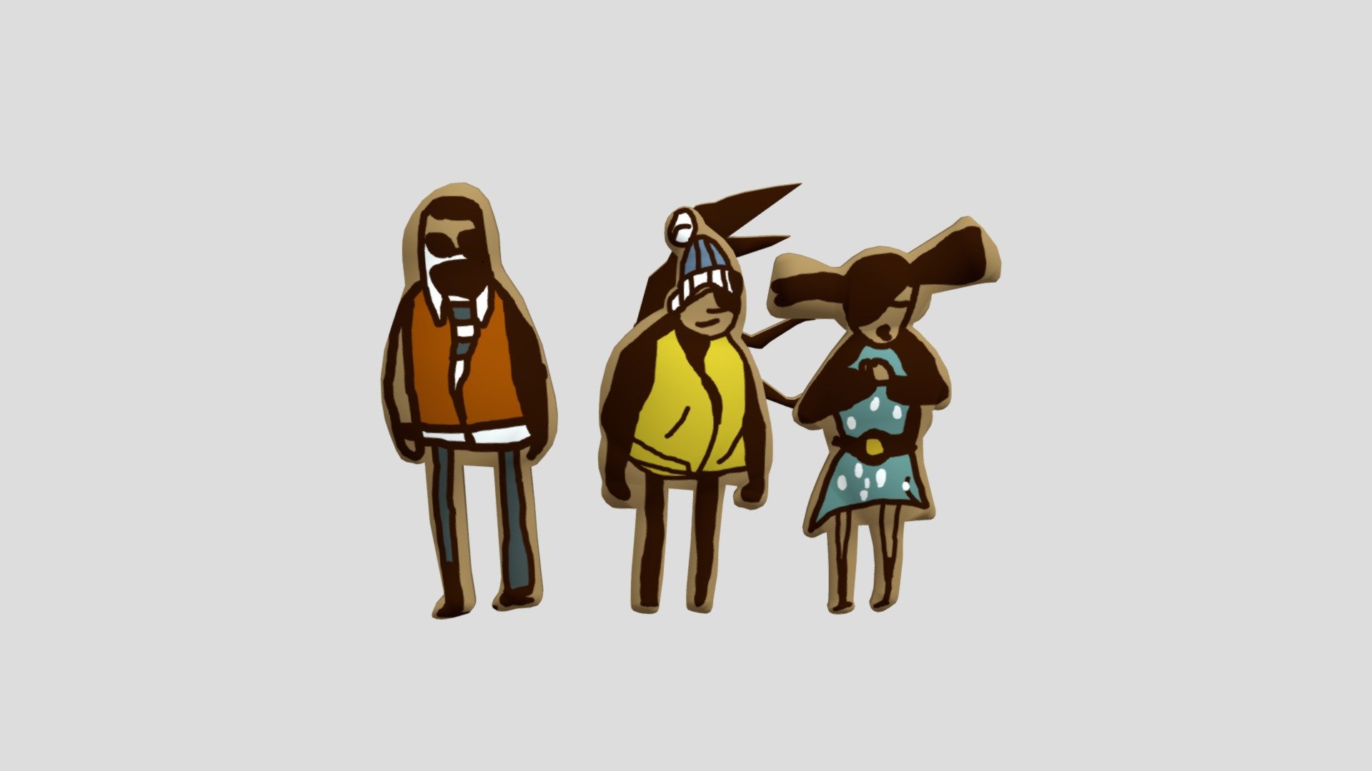 cardboard_people - Download Free 3D model by sanic111111a [918a706 ...