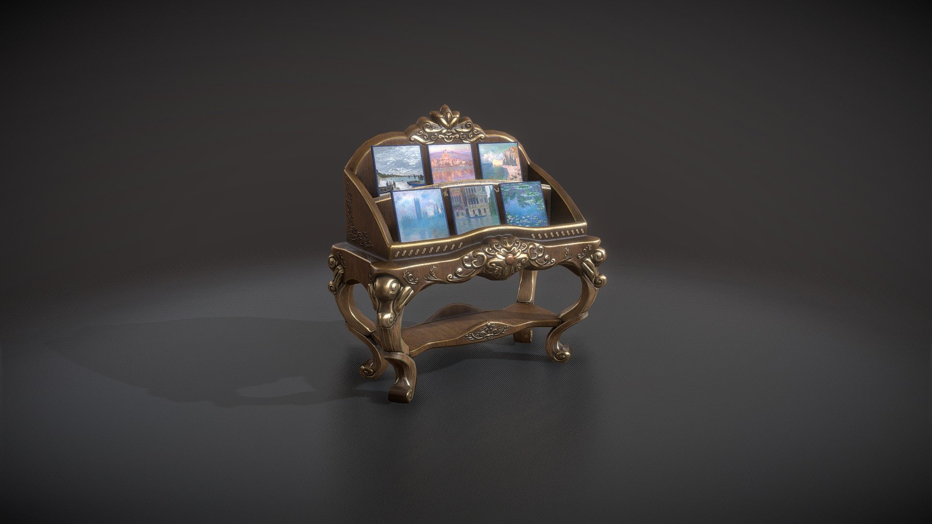 Gothic Record Display Stand - Buy Royalty Free 3D model by Experience ...