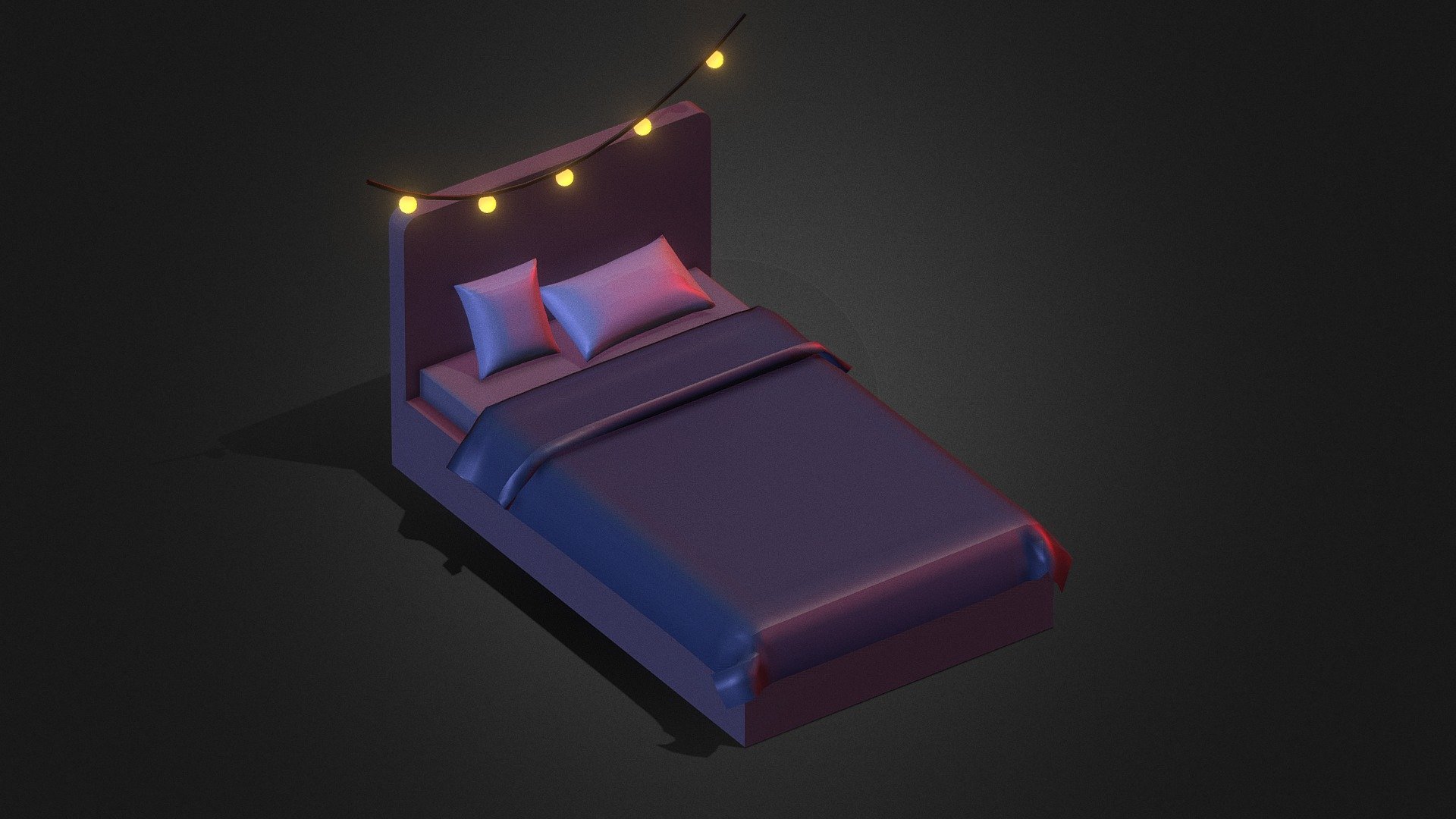 Simple Bed - 3D model by Night (@TheNight0wl) [918d21f] - Sketchfab