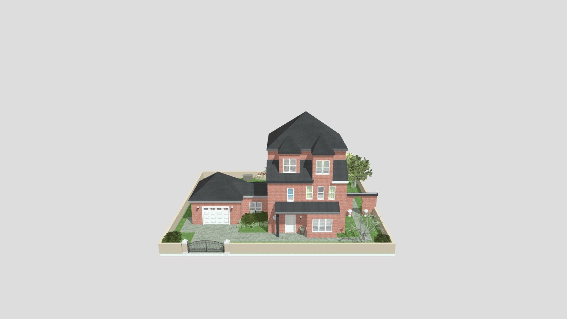 Family Home - Download Free 3D model by Home Design 3D (@homedesign3d ...