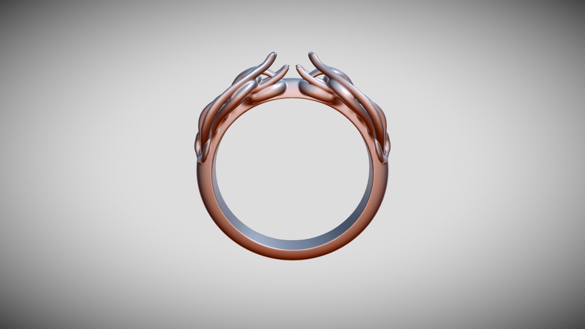 Contemporary Dimaond Wavy Lines Ring - 3D model by jewelleryworld99 ...