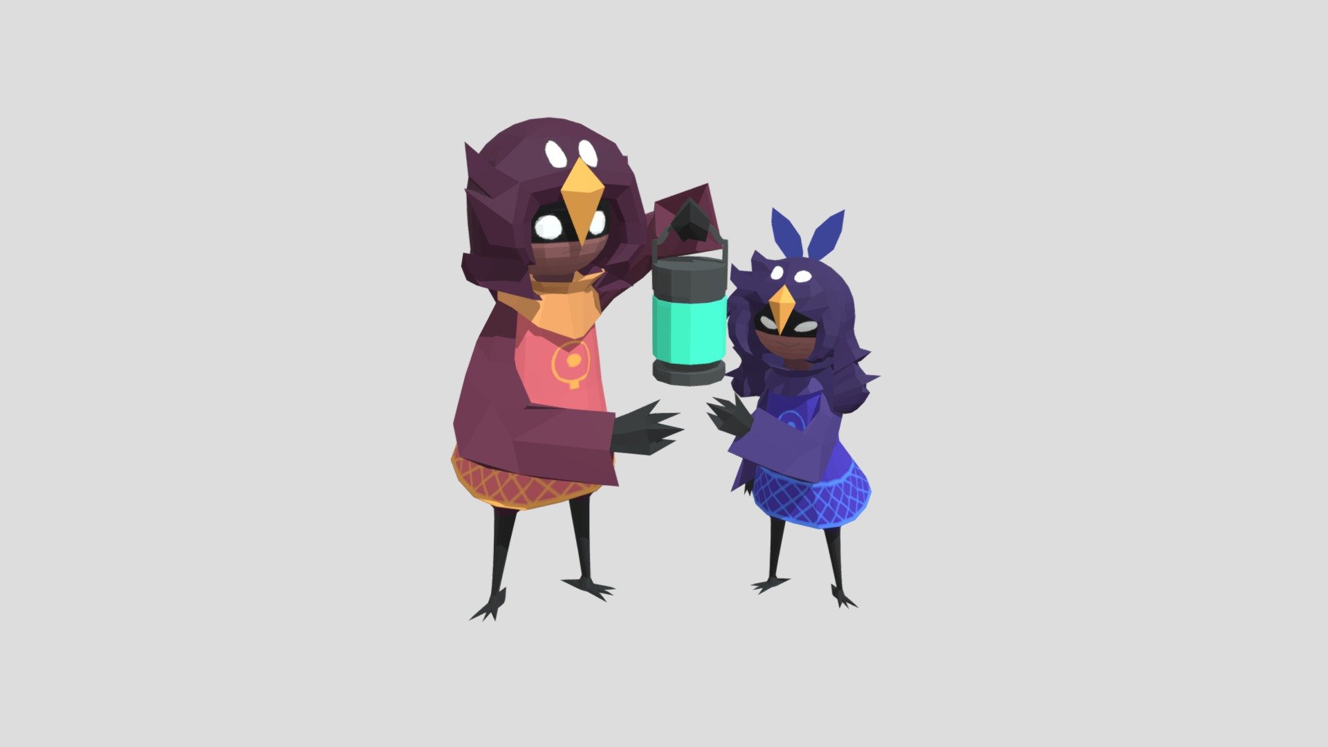 Oneshot Low Poly Alula and Calamus Lantern Posed - Download Free 3D ...